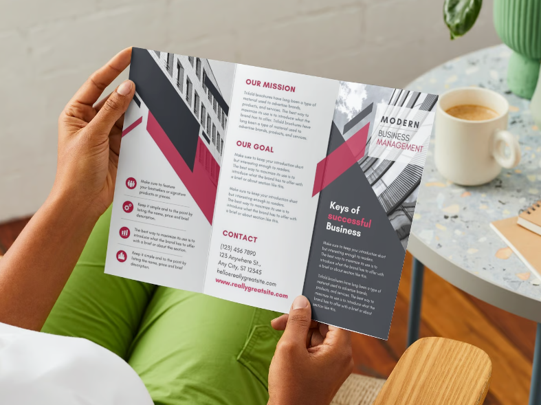 Professional A4 Tri-Fold Flyers – ColourSigns